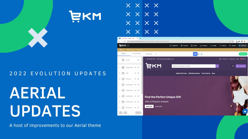 Aerial Theme Updates - EKM Evolution Update | EKM Blog